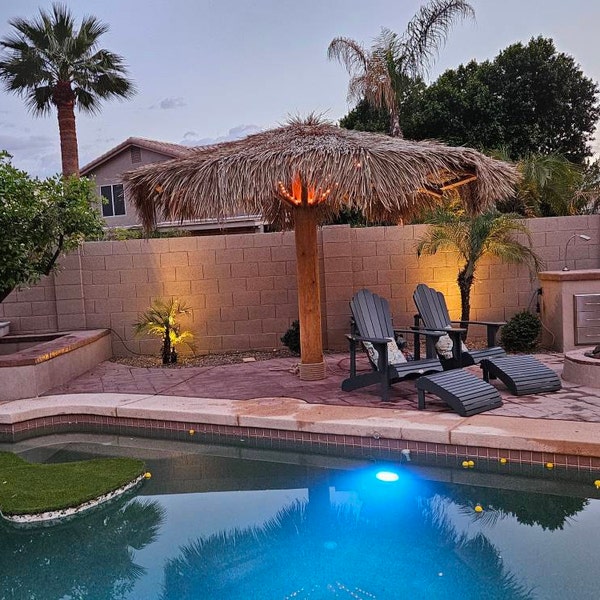 35" X 8 FT Mexican Thatch Tiki Palm Grass Mat Thatch Roll Best on the ...