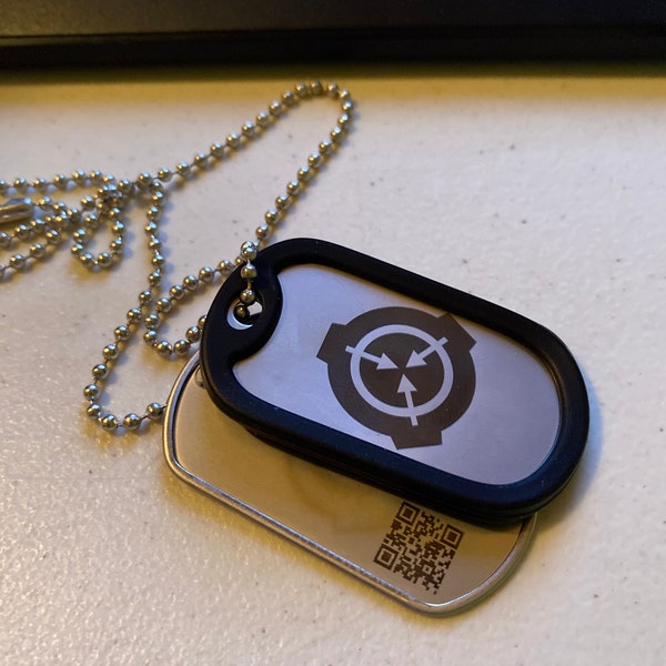 SCP Foundation Stainless Steel Laser Engraved Dogtags - Etsy