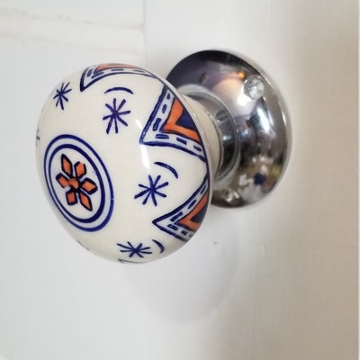 Sky Blue Color Ceramic Knobs Vintage Ceramic Door Knobs - Etsy