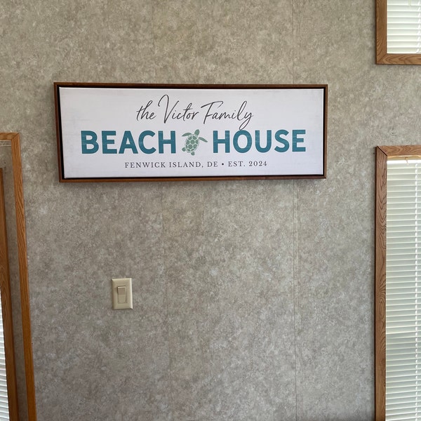 Beach House Sign Personalized | Beach House Decor | Beach House Gift ...
