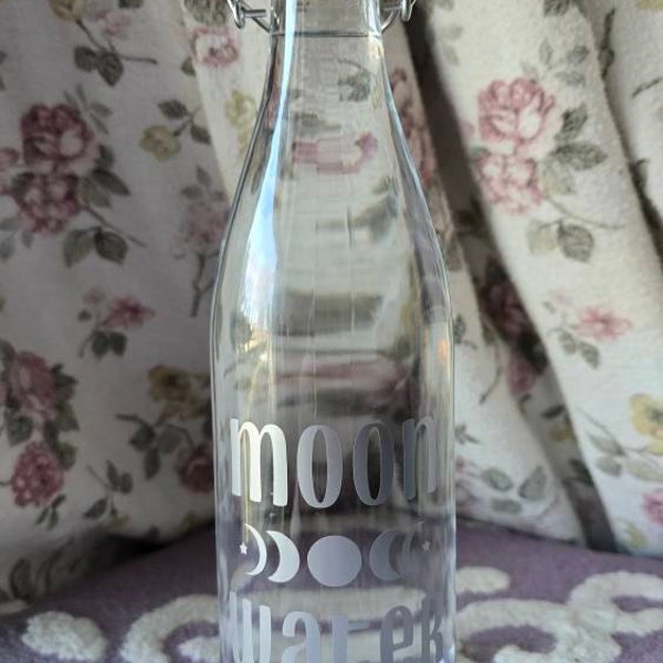 Moon Water Decal | Moon Water Sticker for Jars | Spell Jar | Lunar ...