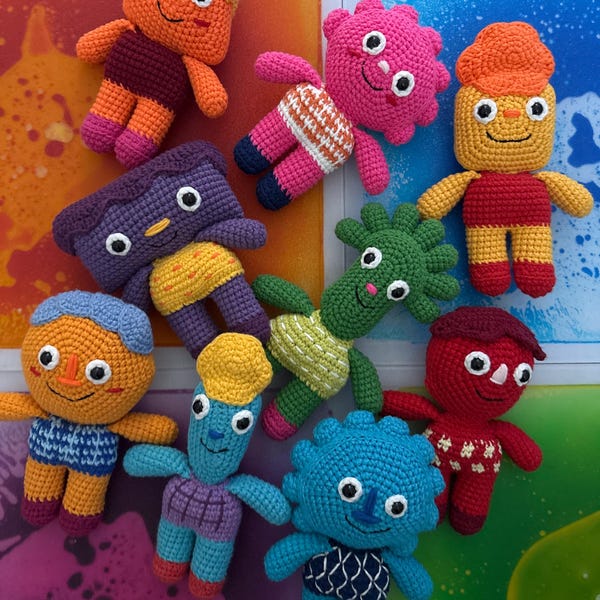 Handmade Super Sımple Songs Set of 9 Dolls Noodle - Etsy