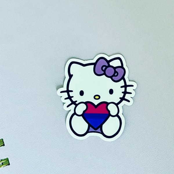 Custom Hello Kitty Pride Flag Sticker - Etsy