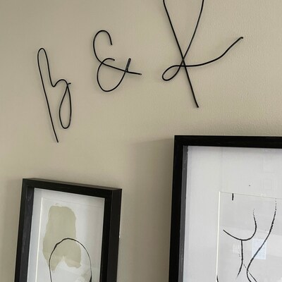 Lightbulb CUSTOM Wire Handwritten Wire Phrases Bespoke Wall - Etsy