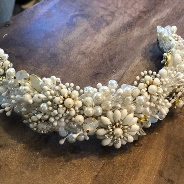 Carnation Floral Hair Comb, Flower Hair Comb, Rose Wedding Headpiece ...