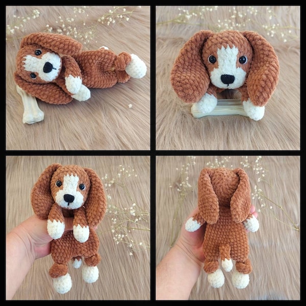 Puppy Snuggler Crochet Pattern. Dog Knotted Lovey Crochet Pattern ...