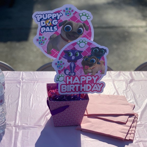 Puppy Dog Pals Centerpieces, Puppy Dog Pals Printable Centerpieces ...