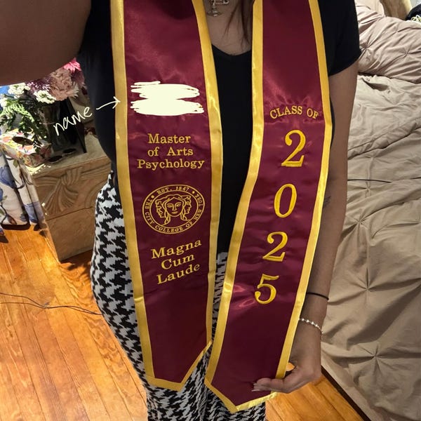 Custom Graduation Stole / Stoles / Sashes - Etsy