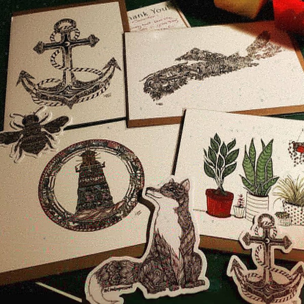 Smoothed Shores // Sea Glass Card // Prince Edward Island Card // PEI ...