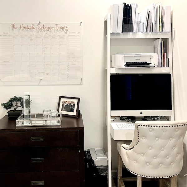Acrylic Family Planner | Personalized Monthly Calendar | Dry Erase ...