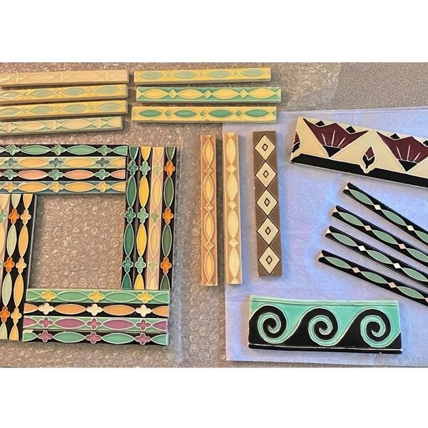 1930’s-1940’s Vintage Art Deco Liner Tiles by International Tile ...