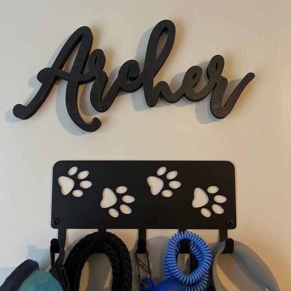 Pet Name Signs Wooden Dog Name Plaque Kennel Name Sign Dog Signs for ...