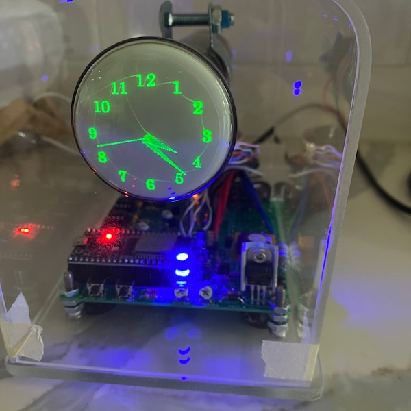 World's Smallest Oscilloscope Clock Scope Clock Cathode Ray Tube, With ...