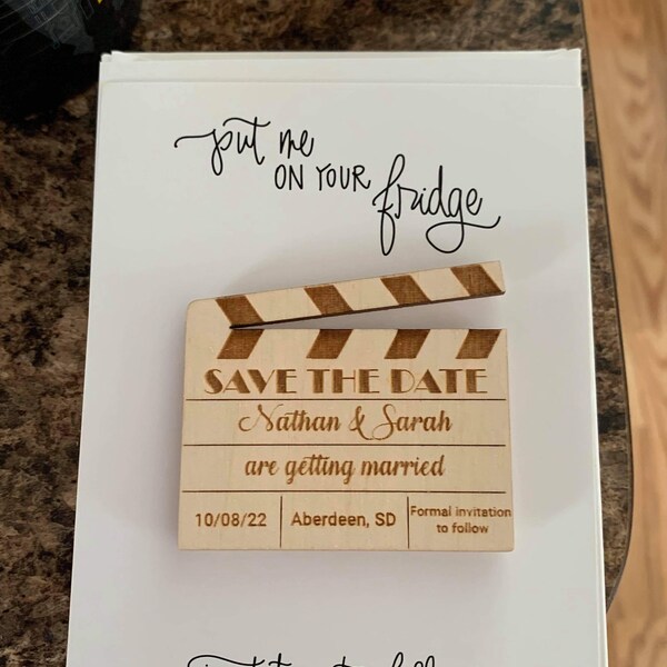 A2 Save the Date Magnet Backing Cards - Put Me on Your Fridge Card ...