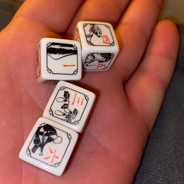 Chess Dice, Engraving Laminate, Square Corners, Black & Gold, Single D6 ...