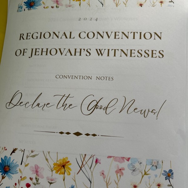 JW Assembly Notebook Not Ashamed of the Good News Printable 2024 2025 ...