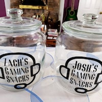 Gaming Snack Jar, Gaming Snacks, Personalised Snack Jar, Kids Snack Jar ...