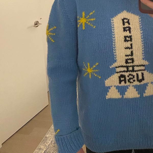 Hand Knit Wool Apollo Sweater: the Shining Movie Replica - Etsy
