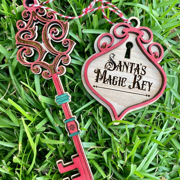 Santa's Magic Christmas Eve Key / Digital Laser Cut SVG File ...