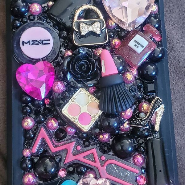 Ultimate Bling Leopard Make up Handmade MOST PHONES Case Cell Cover ...