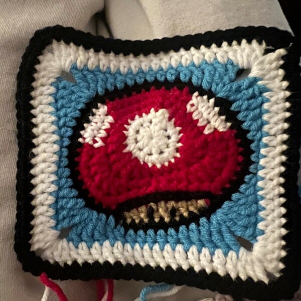 Magic Toadstool Granny Square - Etsy