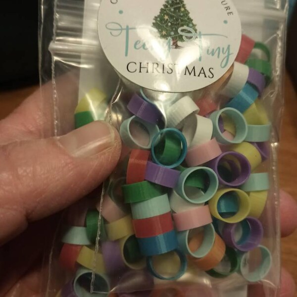 Easy Miniature Christmas Garland Kit in Red Green & White, Paper Chain ...