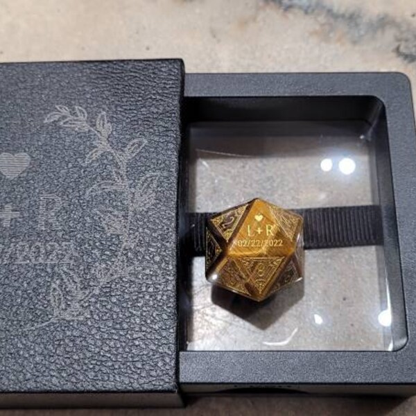 Stained DND Dice Set, Rainbow Glass Sharp Edge D&D Dice Set, Dungeons ...