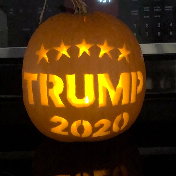 Donald Trump Pumpkin Carving Patterns for Halloween // Trump 2024 Jack ...
