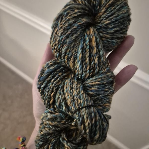 Roving,turquoise and Amber Dyed Roving,merino Silk Roving,art Yarn ...