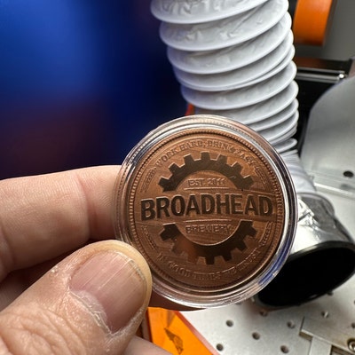 Titanium Coin Blanks Challenge Coin Reed Edge Grooved Mirror Finish 40 ...