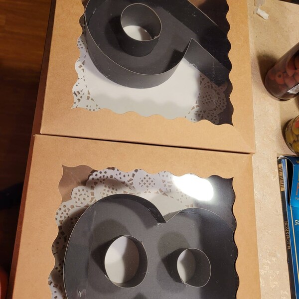 Fillable Letter and Number Boxes (assembled) - Etsy