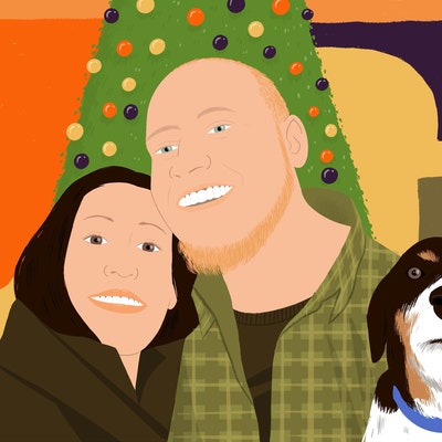 Custom Digital Family Portrait, Family Illustration, Digital Art ...
