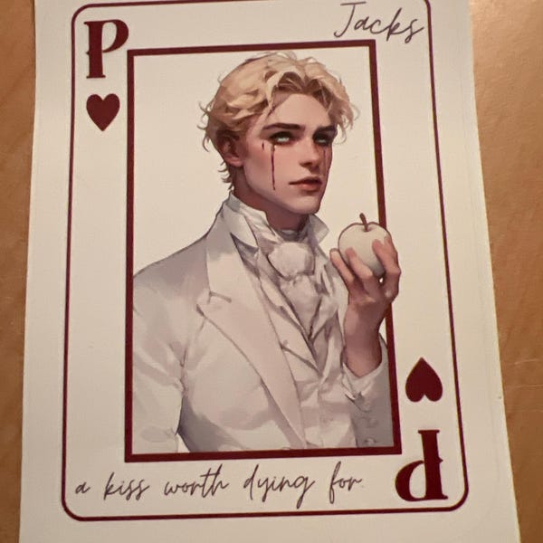 Jacks - Prince of Hearts Sticker | Caraval & Once Upon a Broken Heart ...