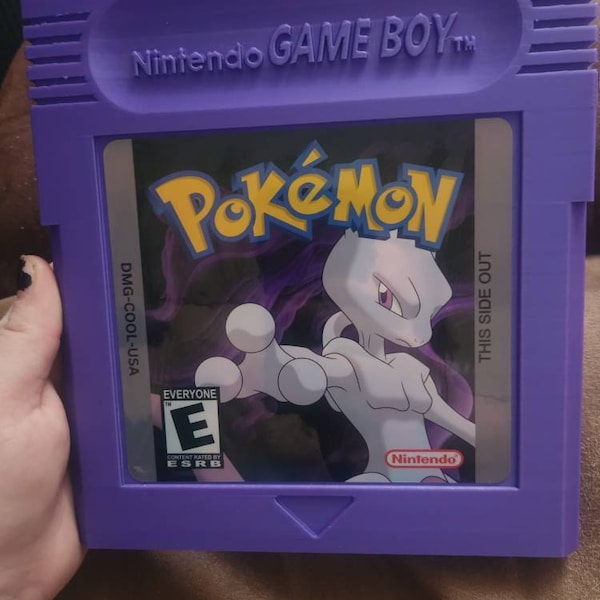 Giant Game Gameboy Mew and Mewtwo Cartridge Wall Decor Retro Wall Mount ...
