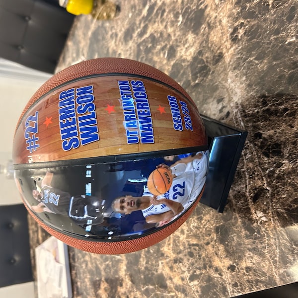 Custom Photo Basketball | Courtside Design | Great for Senior Night ...