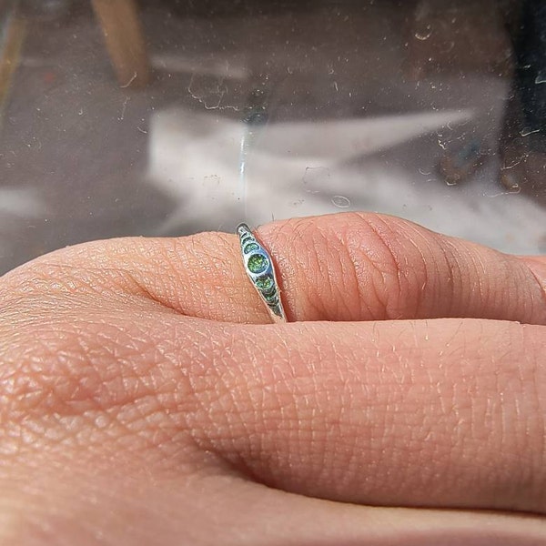 Silver Moon Phase Ring,tiny Moon Ring,half Moon Ring,silver Moon Ring,midi Jewelry - Etsy