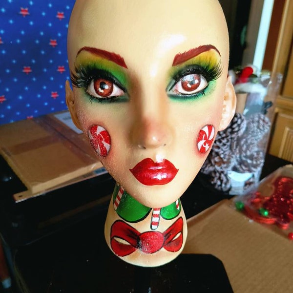 Cleo the Mummy Mannequin Head - Etsy