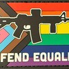 Defend Equality Gay Pride Flag and Rifle - Hard Enamel Pin - Etsy