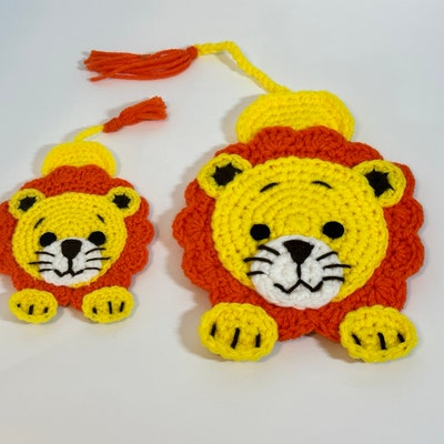 PATTERN Lion Applique Crochet Pattern PDF Jungle Animal Pattern Safari ...
