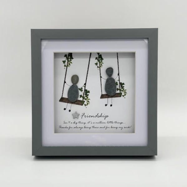 Friends Pebble Frame, Swings Pictures,personalised Gifts, Best Friends ...