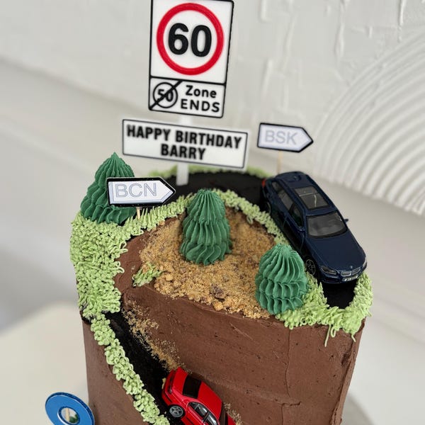 Personalised Birthday Cake Stake Candle Holder Topper 3D Print UK Speed ...