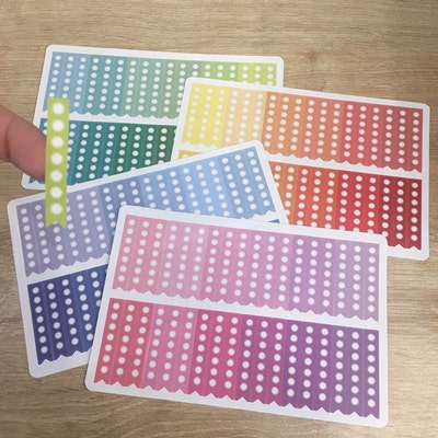 Printable CHECKLIST Planner Stickers, Dots Checklist Planner Stickers ...