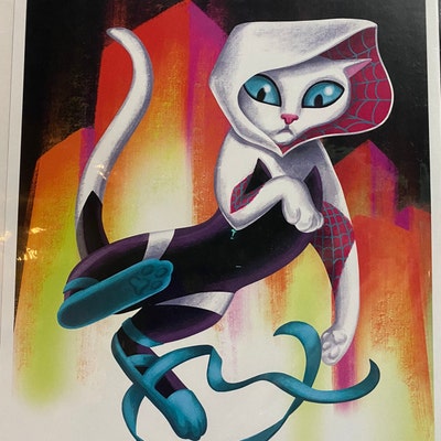 Chuck Cat 8 X 10 Art Print - Etsy