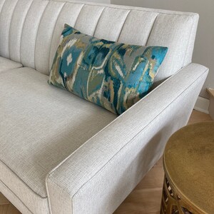 Blue Distressed Velvet Pillow Cover | Etsy