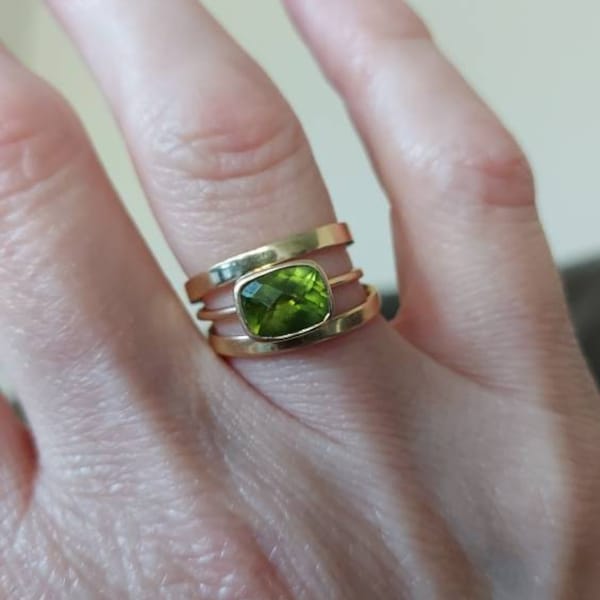 18k Solid Yellow Gold Flat Wedding Band • POLISHED • COMFORT FIT ...