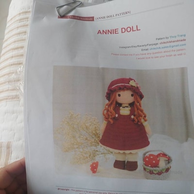 ANNIE Crochet Doll Pattern, Amigurumi Doll Pattern, PDF English ...