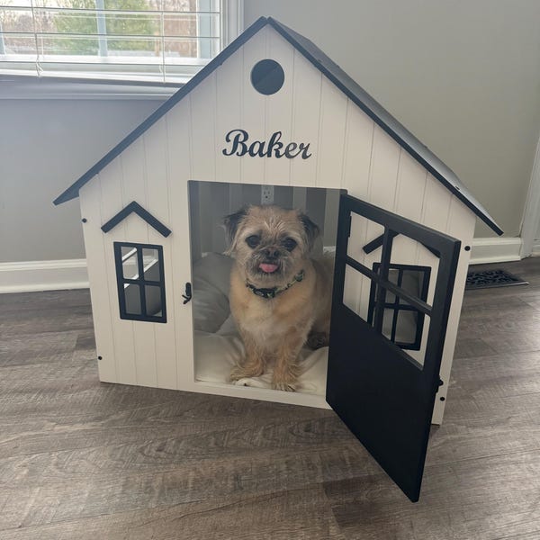 Puppy Dog House, Wooden Dog Crate, Dog Kennels, Modern Dog Crate, Puppy ...