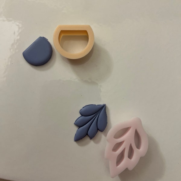 Embossed Autumn Leaf Polymer Clay Cutter: Long Shape - Etsy