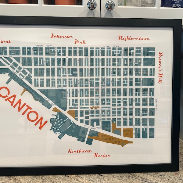 Prospect Heights Neighborhood Map, Brooklyn, New York City - Etsy