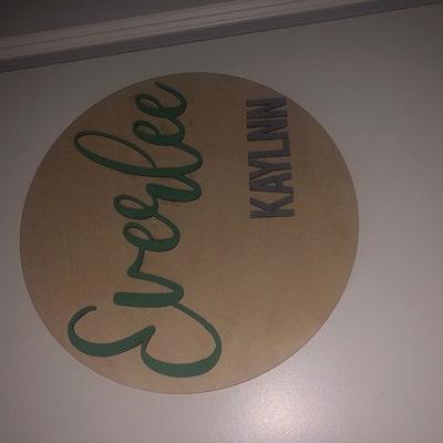 Custom Name Sign Kit, Custom Name Circle Diy, Personalized Nursery ...